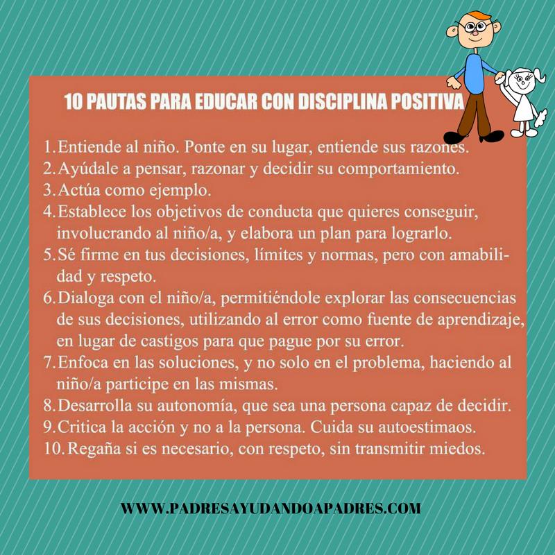 Información del taller impartido de Disciplina Positiva - AMPA El Greco